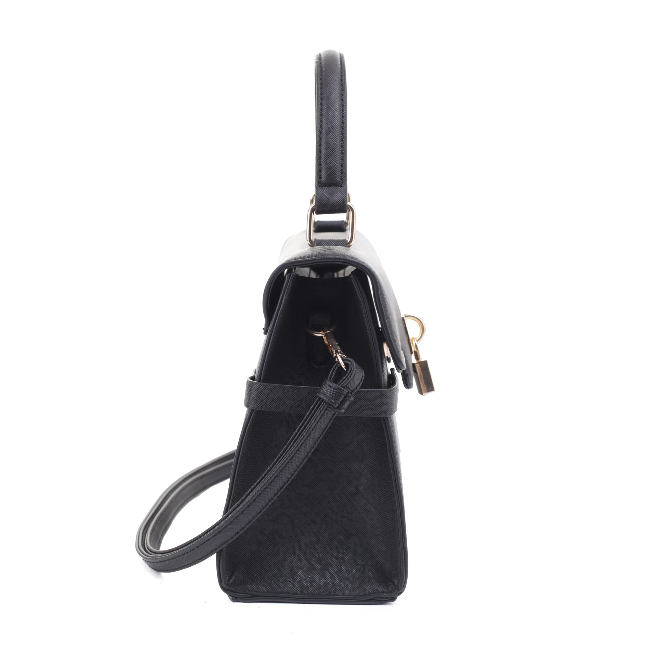 SUGU Women Classic Saffiano Top Handle Satchel Bag |FU