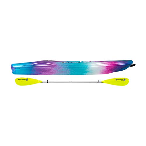 Perception Kayaks Hi Five | Sit on Top Kids Kayak for Kids up to 120 Lbs.| Youth Kayak with Paddle | 6' 6" | Funkadelic