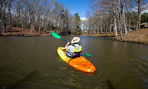 Perception Kayaks Zip 9.5 | Sit on Top Kayak | Stable and Fast | Multiple footrests | 9' 6" | Blaze