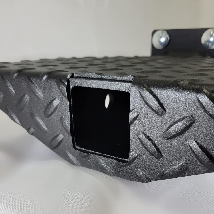 Premium U.S.A. Steel Boat Trailer Step - F&F Steel Design - Fits 2" x 4" Trailer Frames β Professional Powder Coated Boat Trailer Step β Textured Black β Boat Accessibility Step