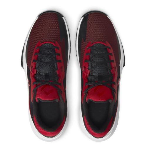 Nike Men's Sneaker, Black University Red Gym Red, 10