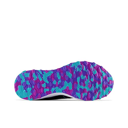 New Balance Kid's Fresh Foam 650 V1 Lace-up Running Shoe, Magnet/Electric Indigo/Cosmic Rose, 4 Wide Big Kid
