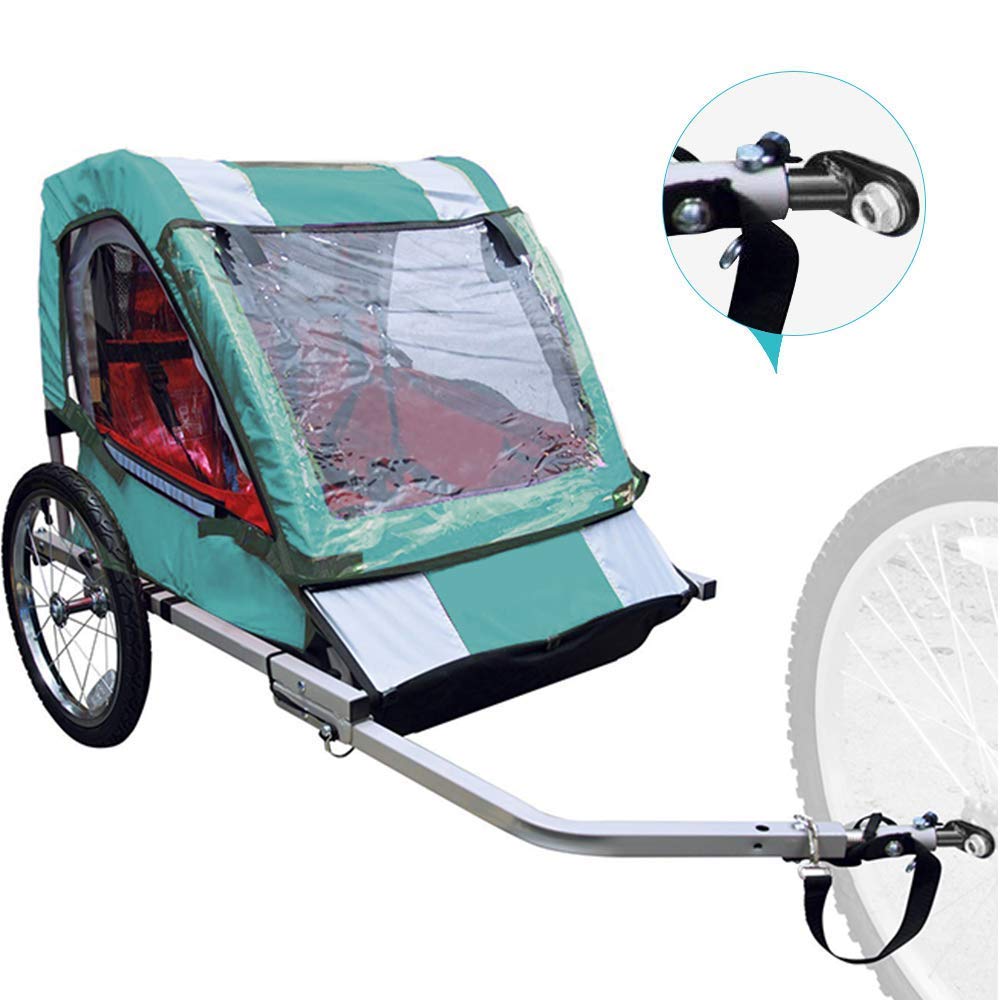 NAIVE BLUE Bike Bicycle Trailer Coupler Attachment Hitch Quick Release Replacement Steel Linker Bicycle Trailer Hitch Adapter Attachment