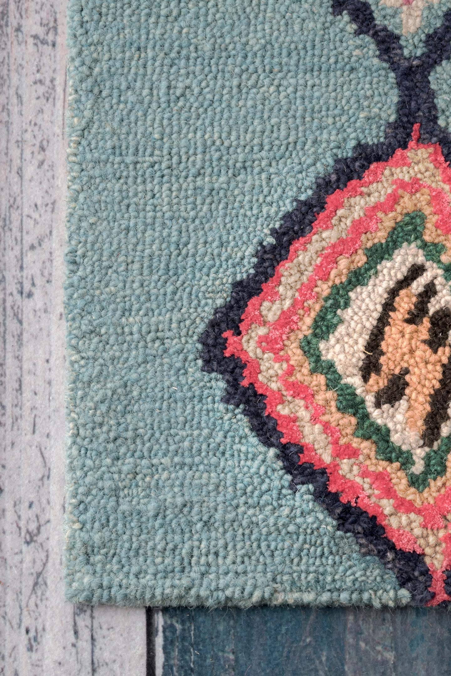 NuLOOM Hand Tufted Belini Area Rug, 4' x 6', Turquoise