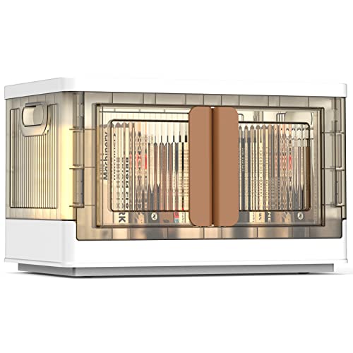 Potahouse Closet Organizer Stackable Storage Bins Box with Doors