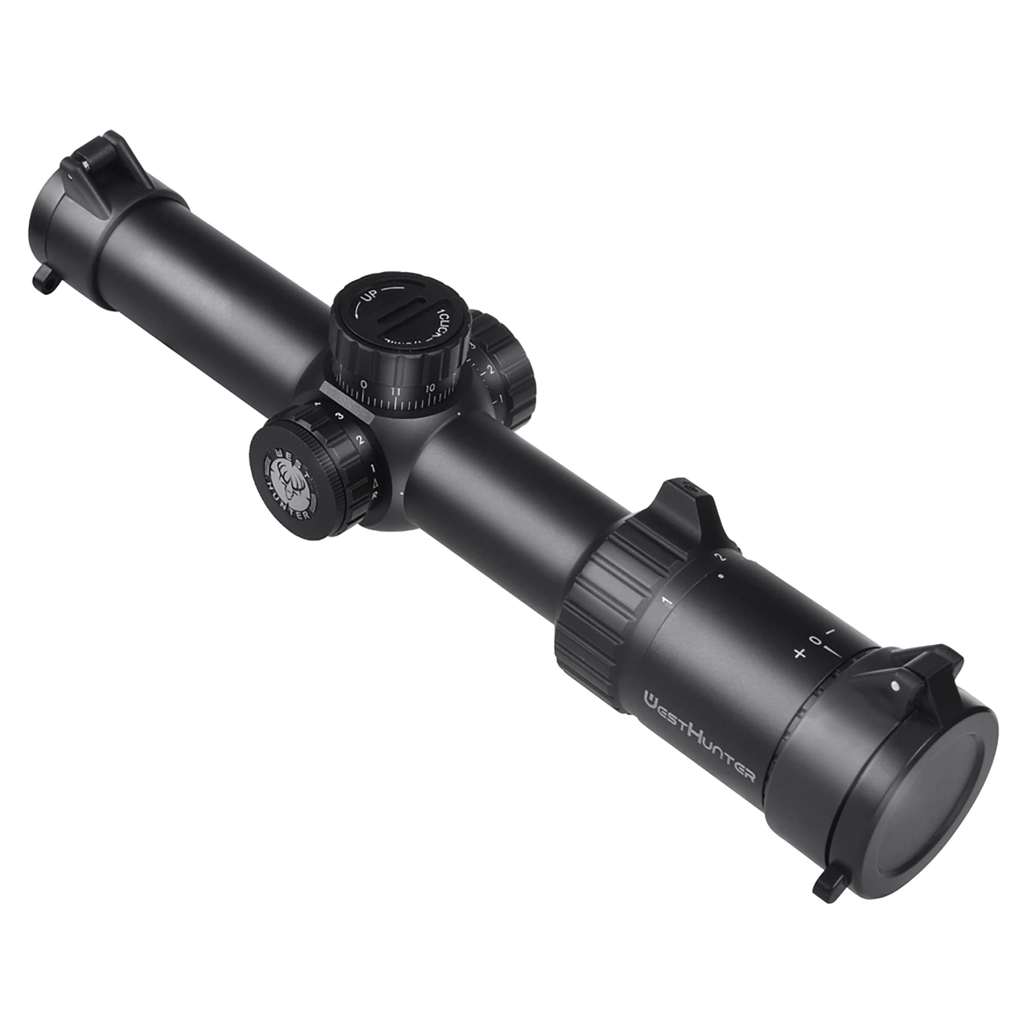 WestHunter Optics HD-S 1-5x24 IR Compact Riflescope, Red Green Illuminated Crosshair Reticle Second Focal Plane 30mm Tube Tactical Precision Shooting Scope | Picatinny Shooting Kit A