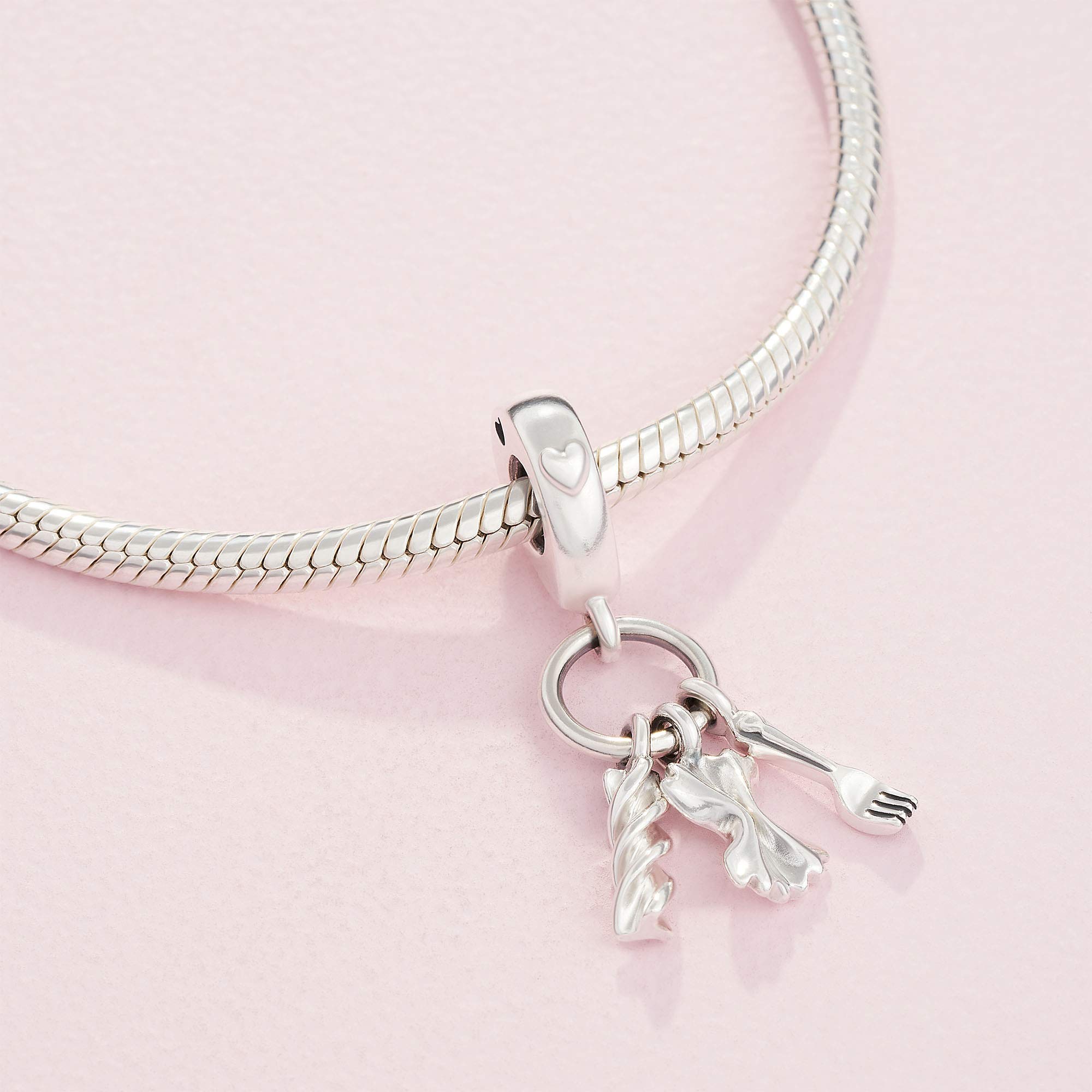 Pandora Jewelry Love Pasta Sterling Silver Charm