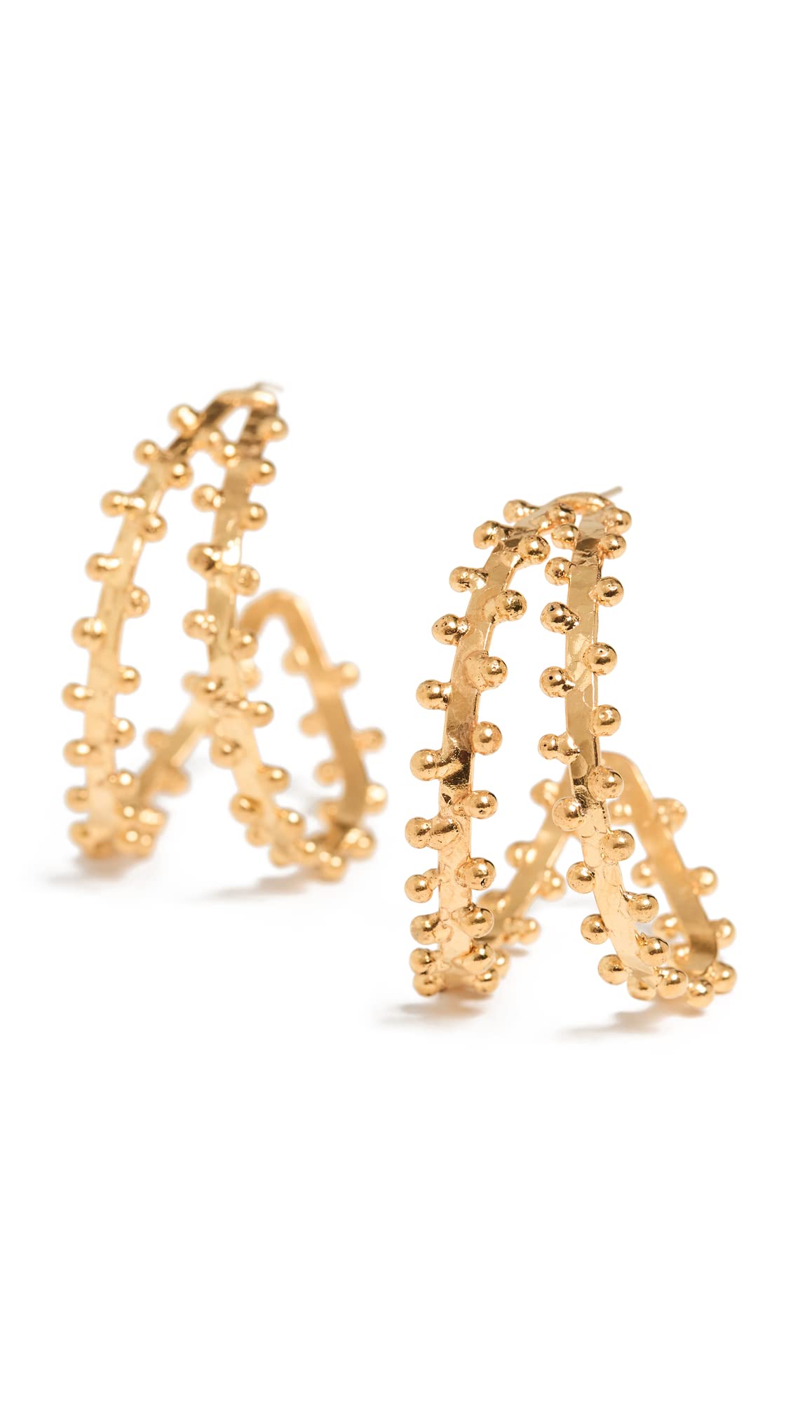 Sylvia Toledano Women's Hoop Earrings, Gold, One Size