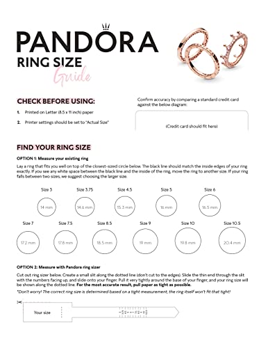 Pandora Jewelry Glacial Beauty Cubic Zirconia Ring in Sterling Silver, Size 7.5