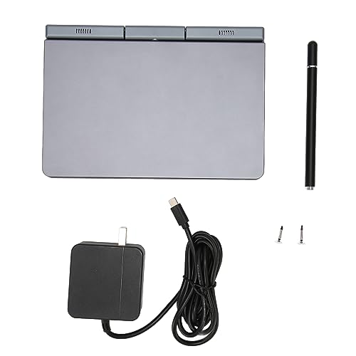 SHYEKYO Foldable Mini Laptop Fast Charging LPDDR5 12GB RAM 100-240V Touch Screen 1.9MP Camera Full Feature 8 Inch Laptop PC with Stylus for Work (12GB+512GB US Plug)