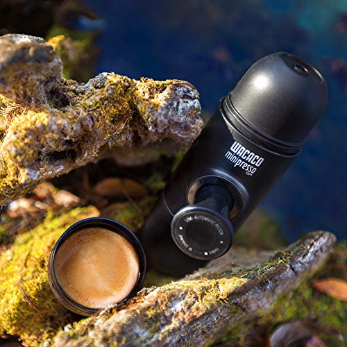WACACO Minipresso NS, Portable Espresso Machine, Compatible Nespresso Original Capsules and Compatibles, Travel Coffee Maker, Manually Operated from Piston Action