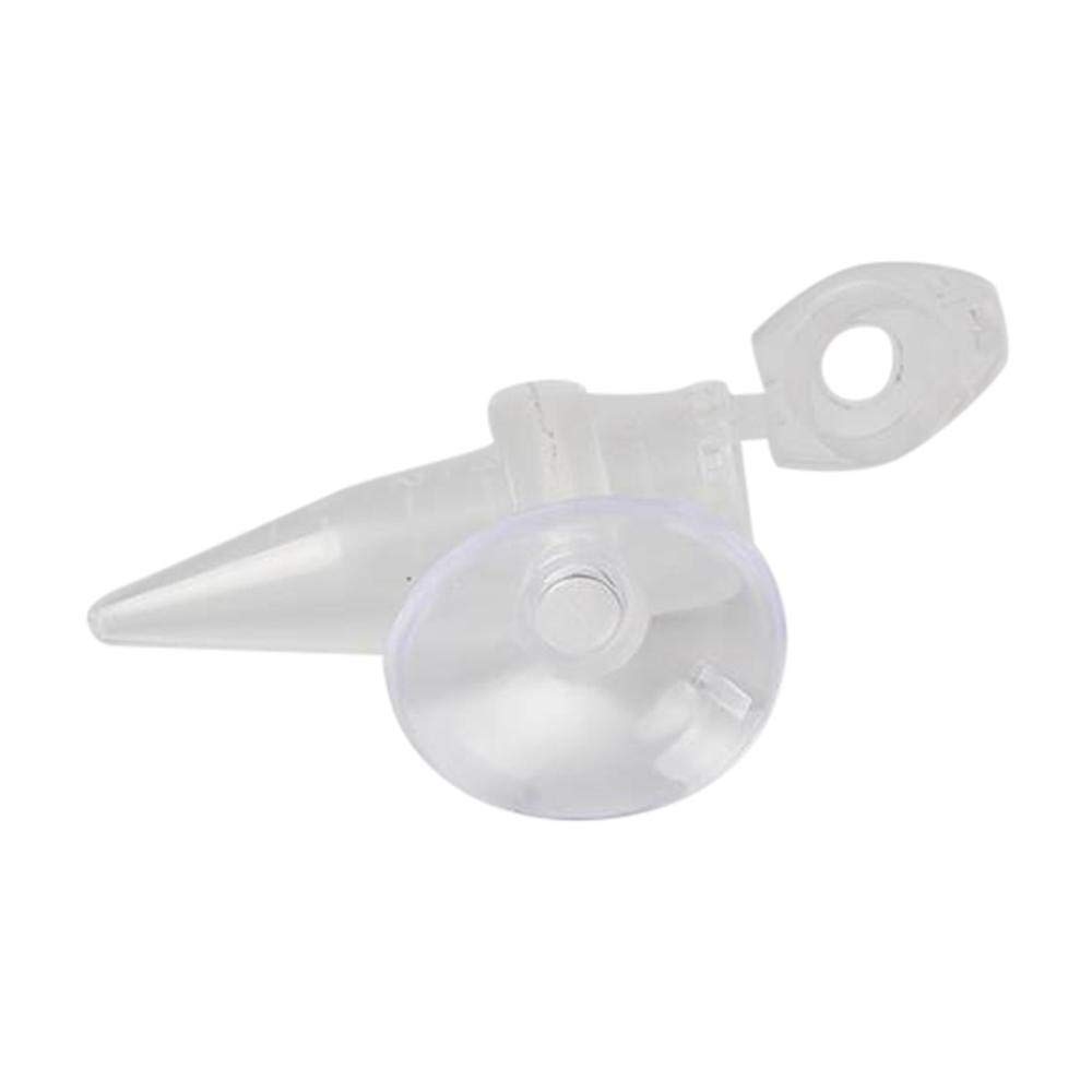 rouroumaoyi Automatic Cone Plastic Feeder Aquarium Tapered Fish Feeding Feeder Funnel Cup Fish Food Feed Tool with Suction Cup 10pcs (Color : White, Size : M)