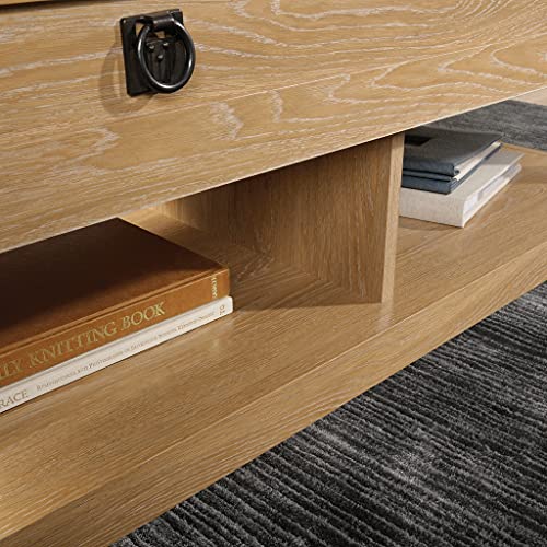 Sauder August Hill Lift-top Coffee Table, L: 43.15" x W: 19.45" x H: 18.82", Dover Oak Finish