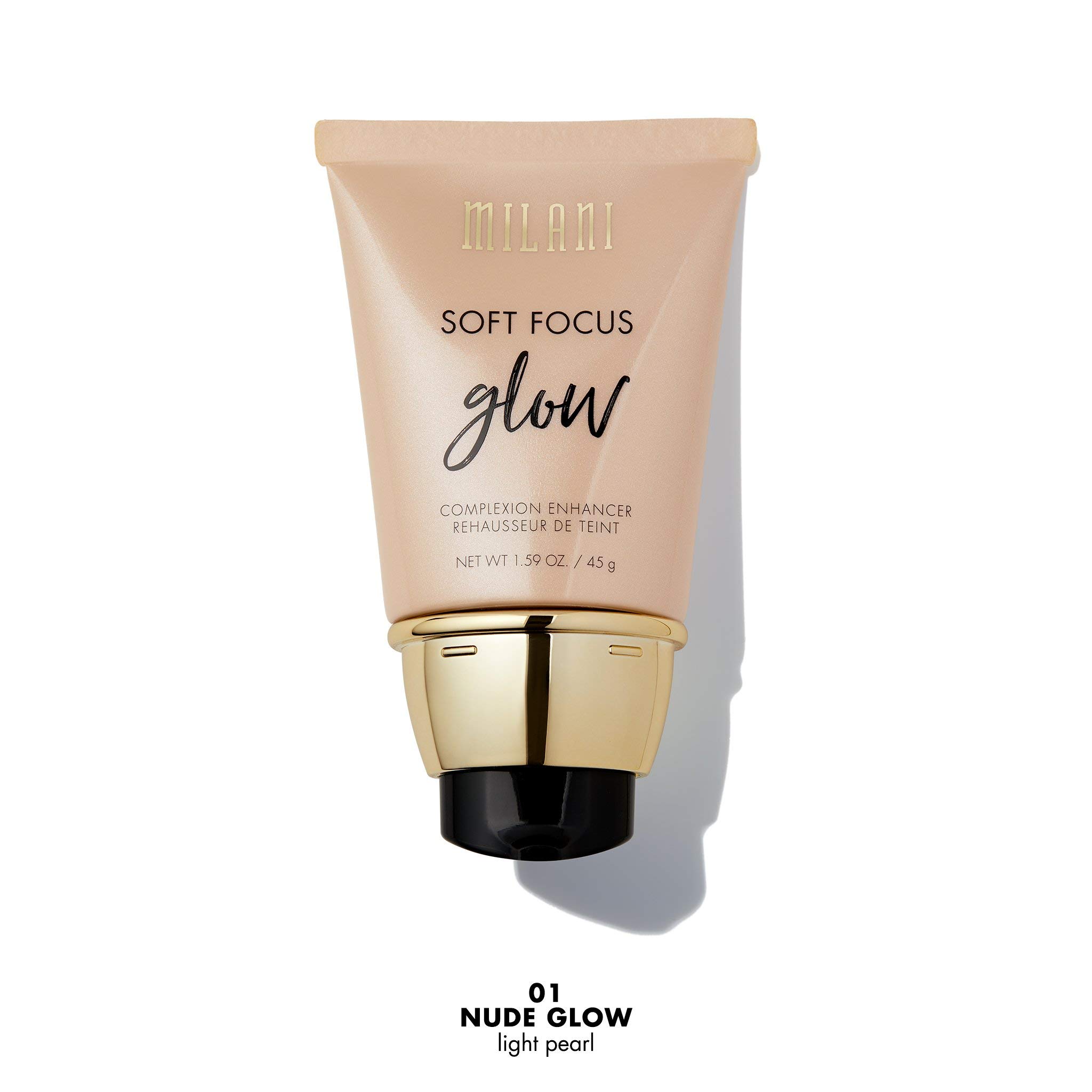 Milani Soft Focus Glow Complexion Enhancer - Nude Glow (1.59 Ounce) Vegan, Cruelty-Free Liquid Highlighter that Brightens Skin & Diffuses Fine Lines