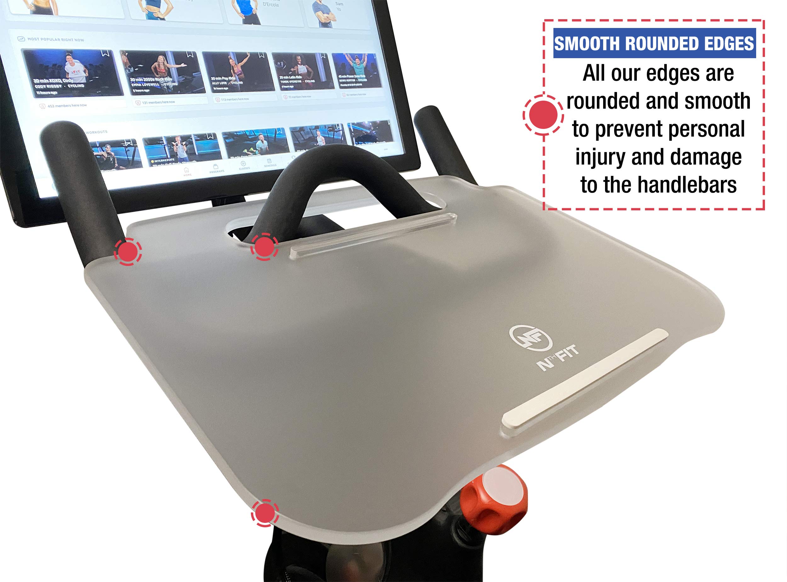 Nth Fit FitStation Tray Compatible with Stationary Bike - Work While You Ride