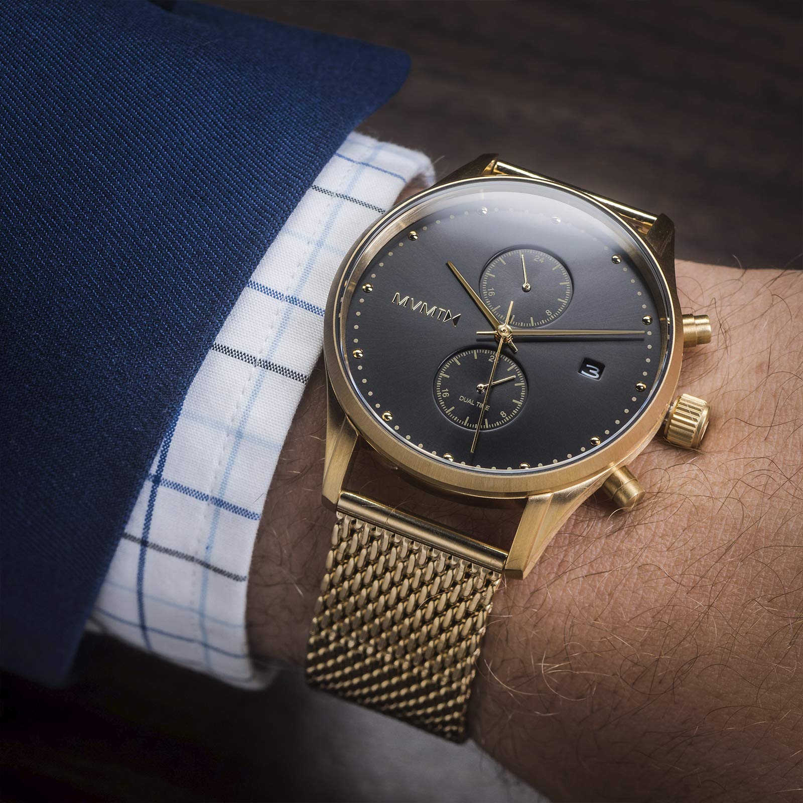 MVMT Voyager Men's Analog Maple Frost Watch