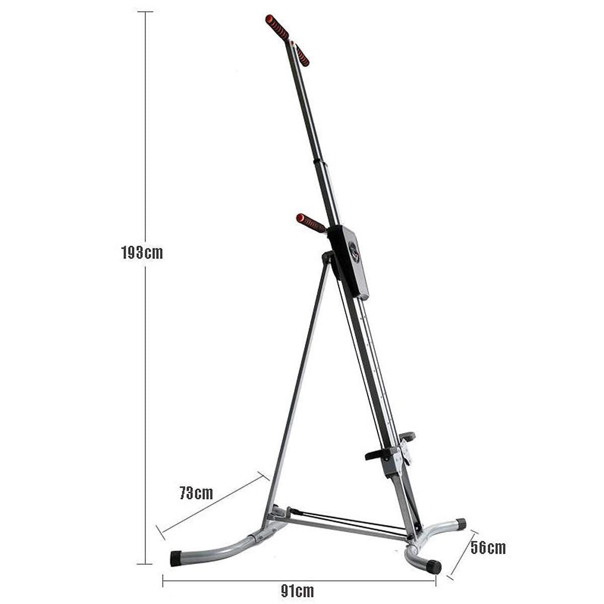 Vertical Climber Exercise Machine Adjustable Fitness Exercise Step Climber for Whole Body Cardio Workout Training with Anti-Slip Pedal