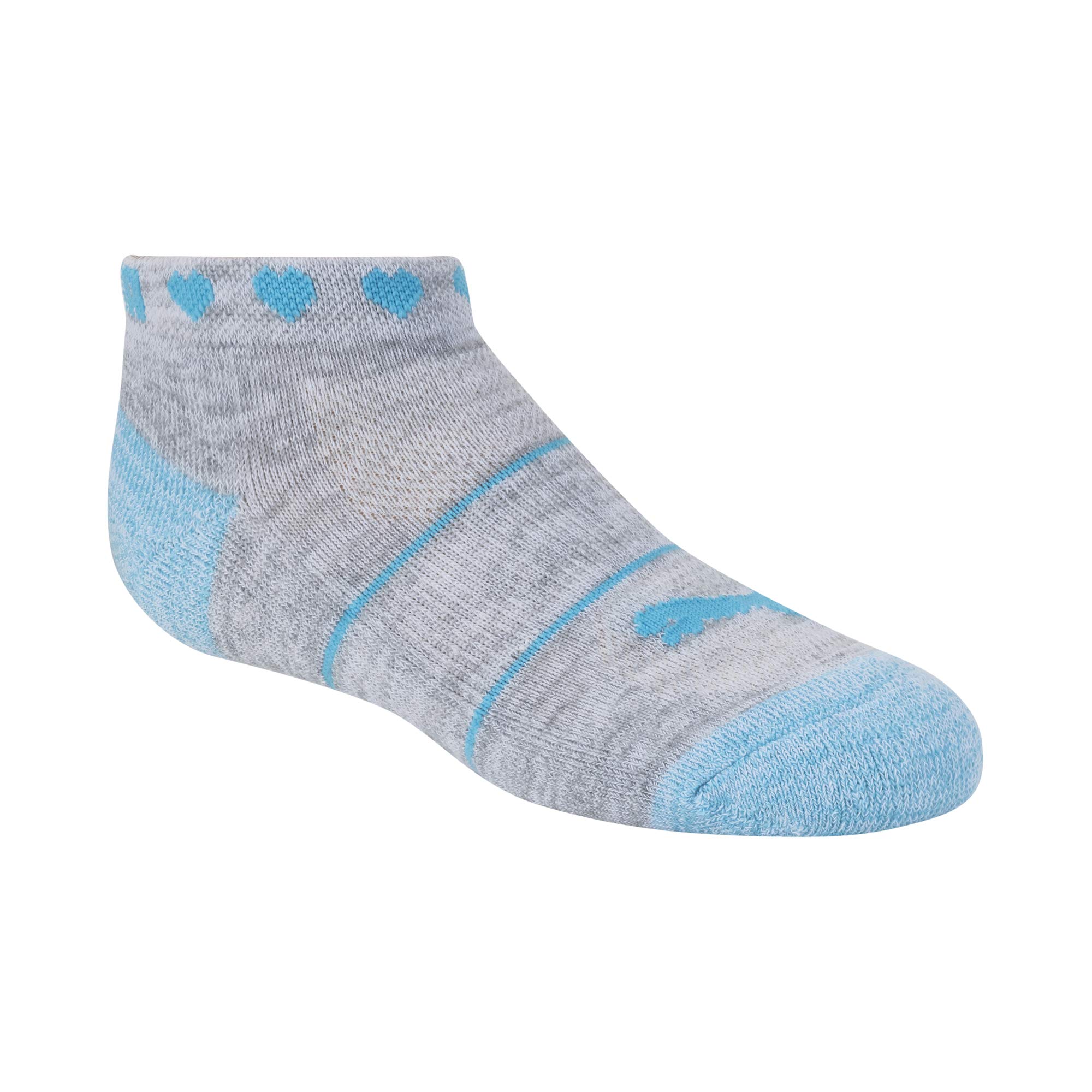 PUMA unisex child 8 Pack Low Cut Socks, White/Green, 7-8.5 US