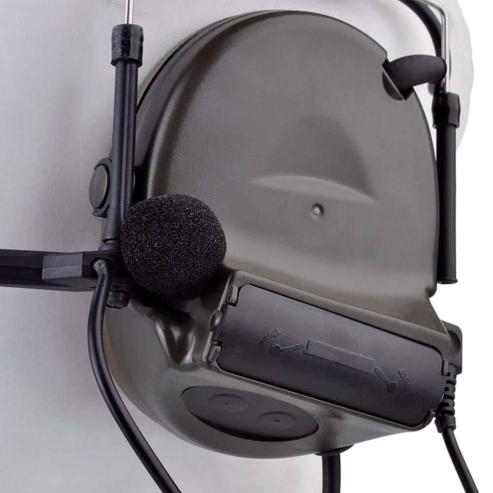 Newest Z Tactical Comtac II Tactical Headset Noise Reduction Electronic Sound Pickup Safety Ear Muffs with Microphon