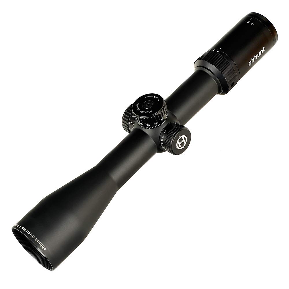 ohhunt Guardian 4-14X44 SF Hunting Rifle Scope 30mm Tube Side Parallax Tactical Riflescopes with KillFlash Cover and Mount Rings