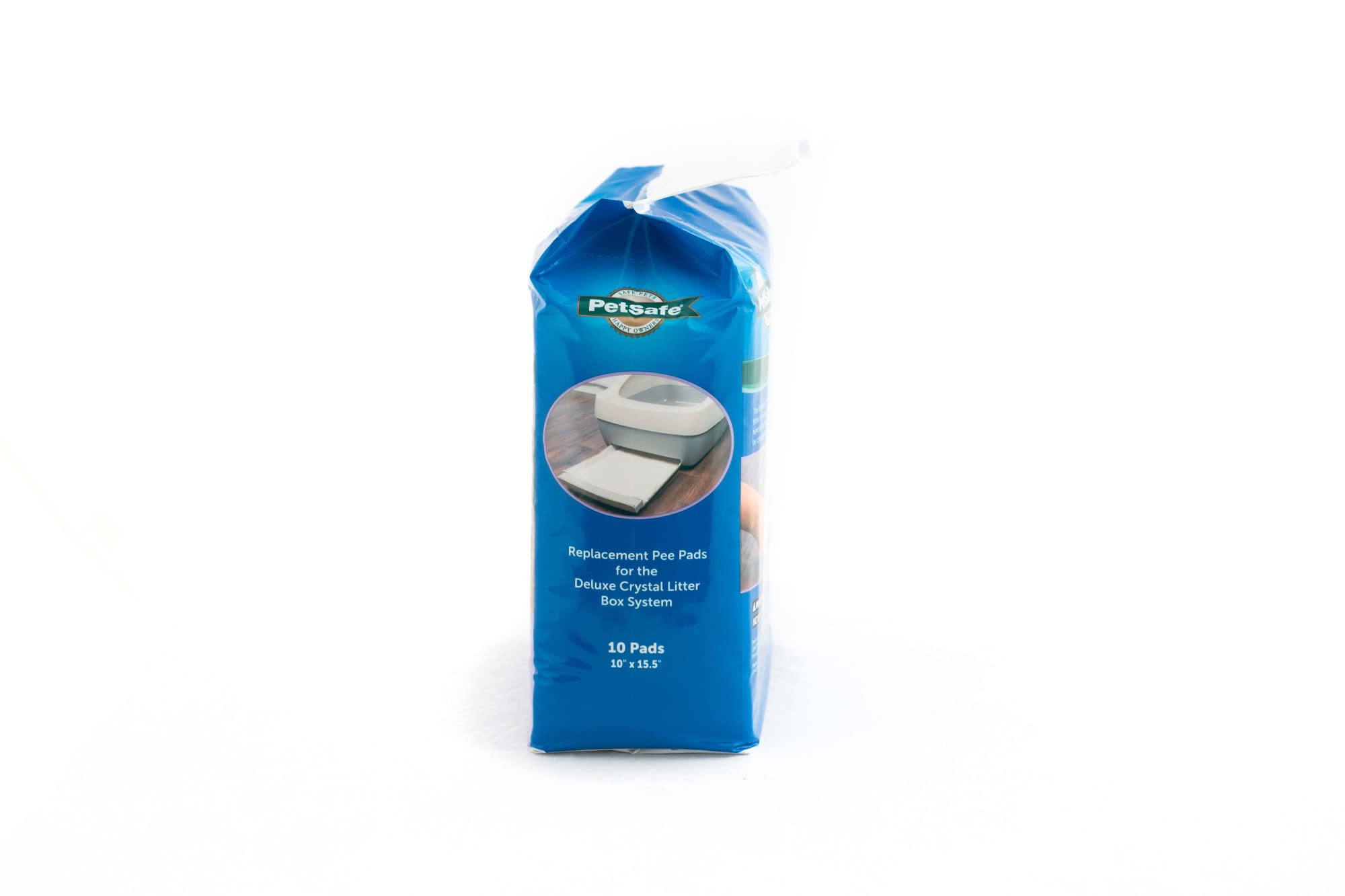 PetSafe Replacement Pee Pad, for PetSafe Deluxe Crystal Cat Litter Box System, from The Makers of The ScoopFree Self-Cleaning Cat Litter Box, 10-Pack White