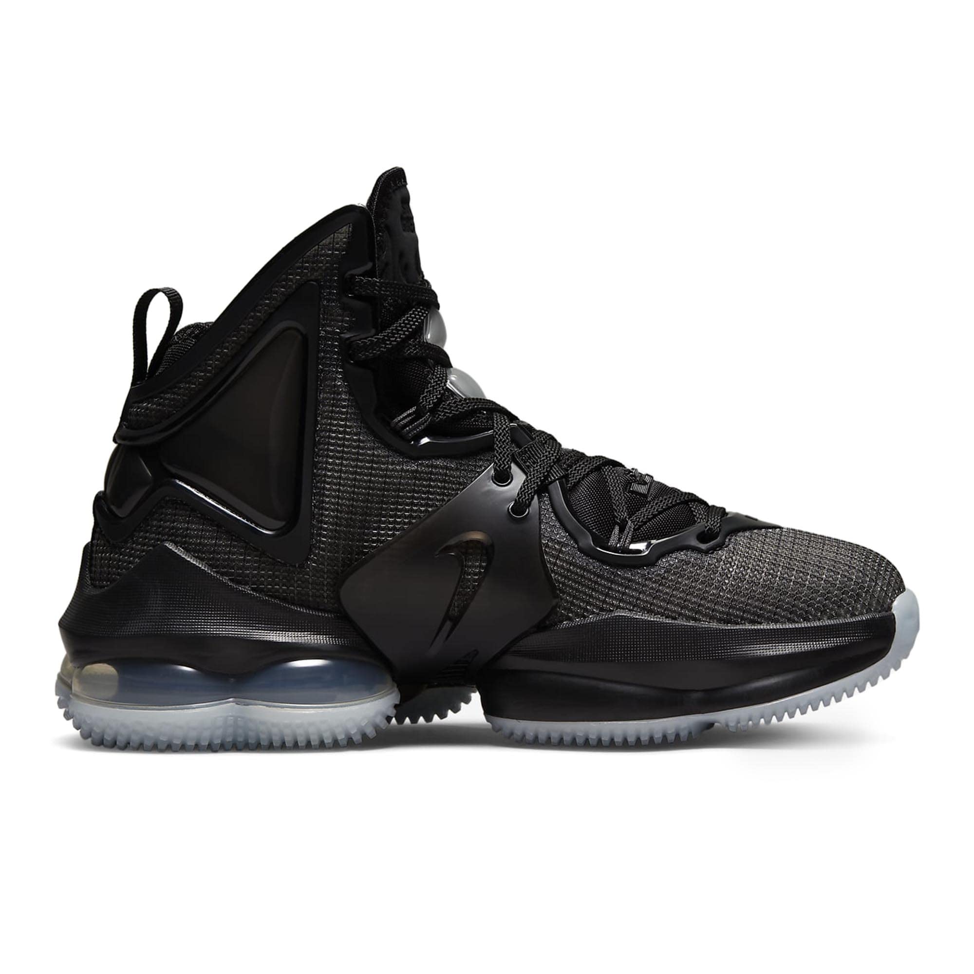 Nike Kids Lebron 19 (GS) Basketball Shoe, Black/Green Glow/Anthracite, 7 US