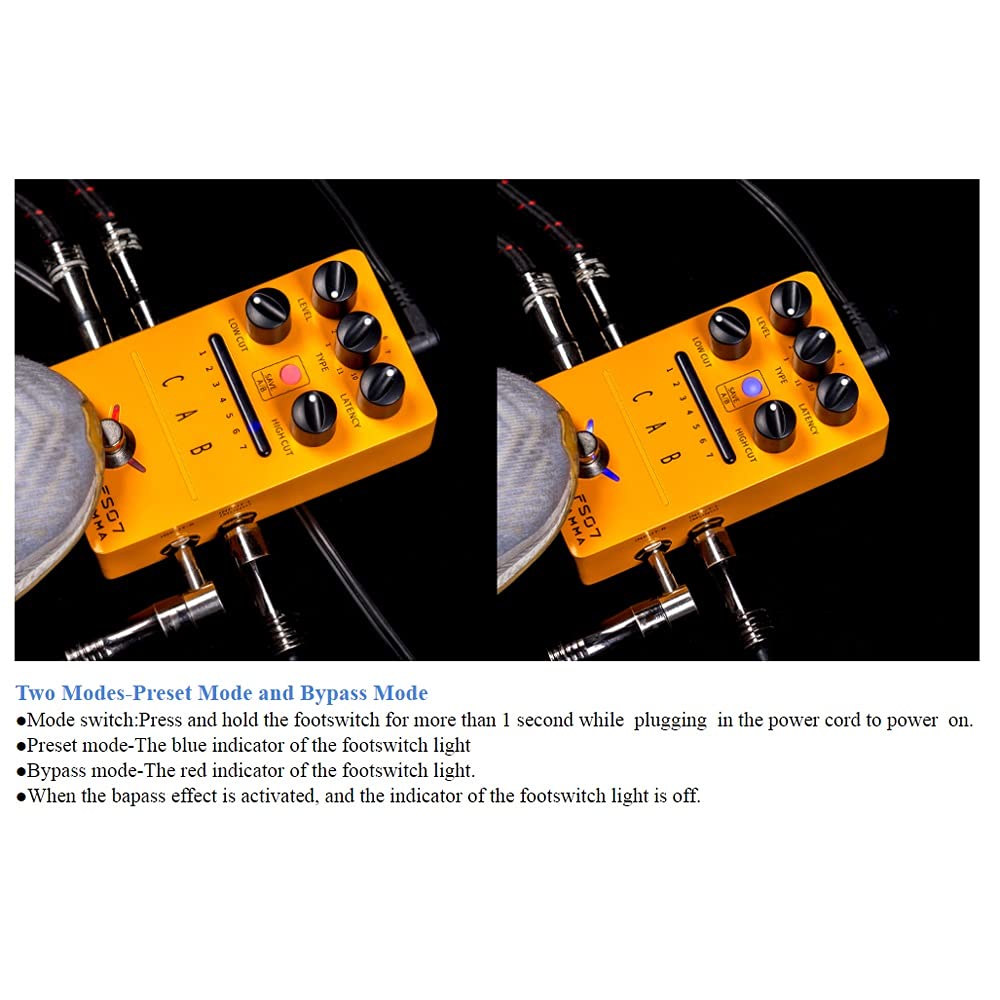 ZYZMH FS07 IR Cabinet Simulation Pedal Cab Simulation Guitar Effects Pedal Impuse Response Loader