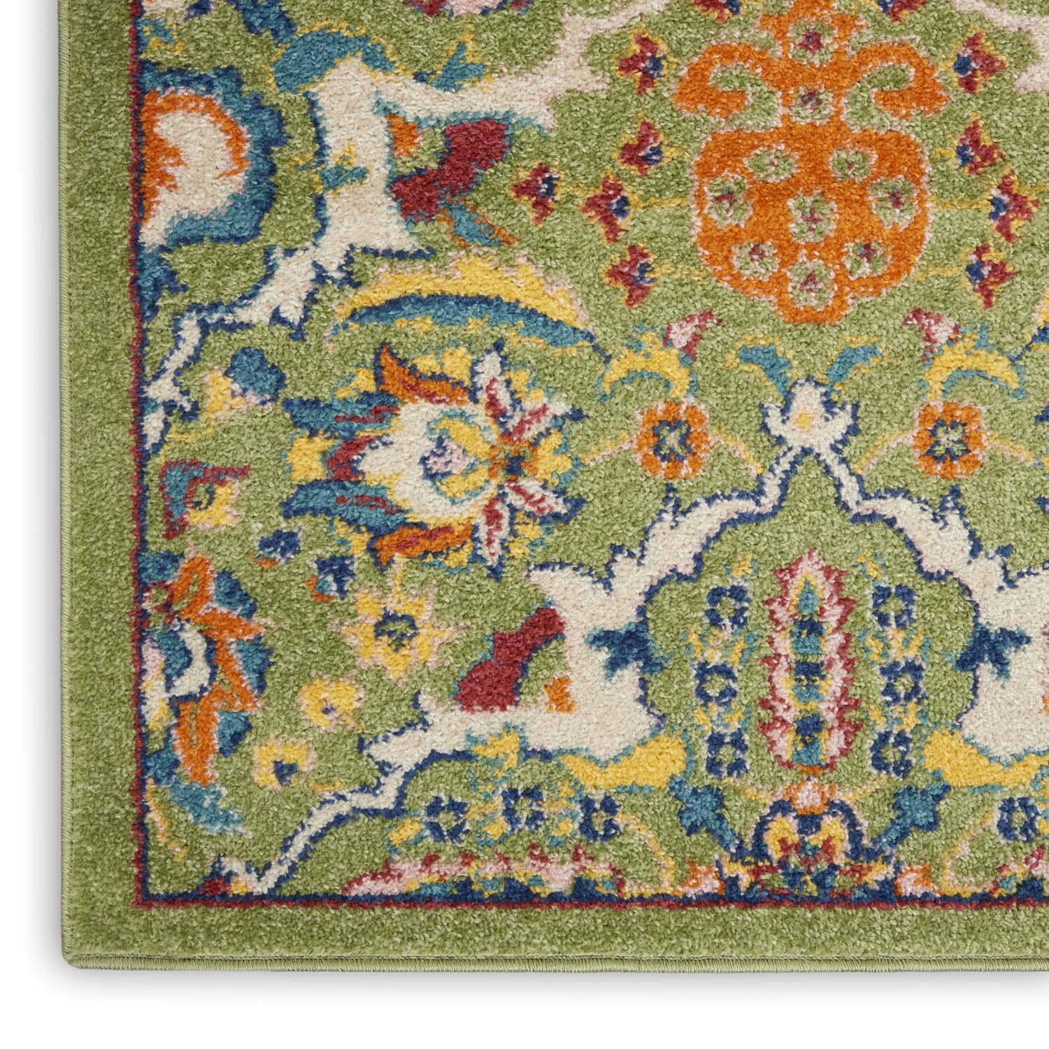Nourison Allur Traditional Sage Ivory 7'10" x 9'10" Area Rug, Easy Cleaning, Non Shedding, Bed Room, Living Room, Dining Room, Kitchen (8x10)