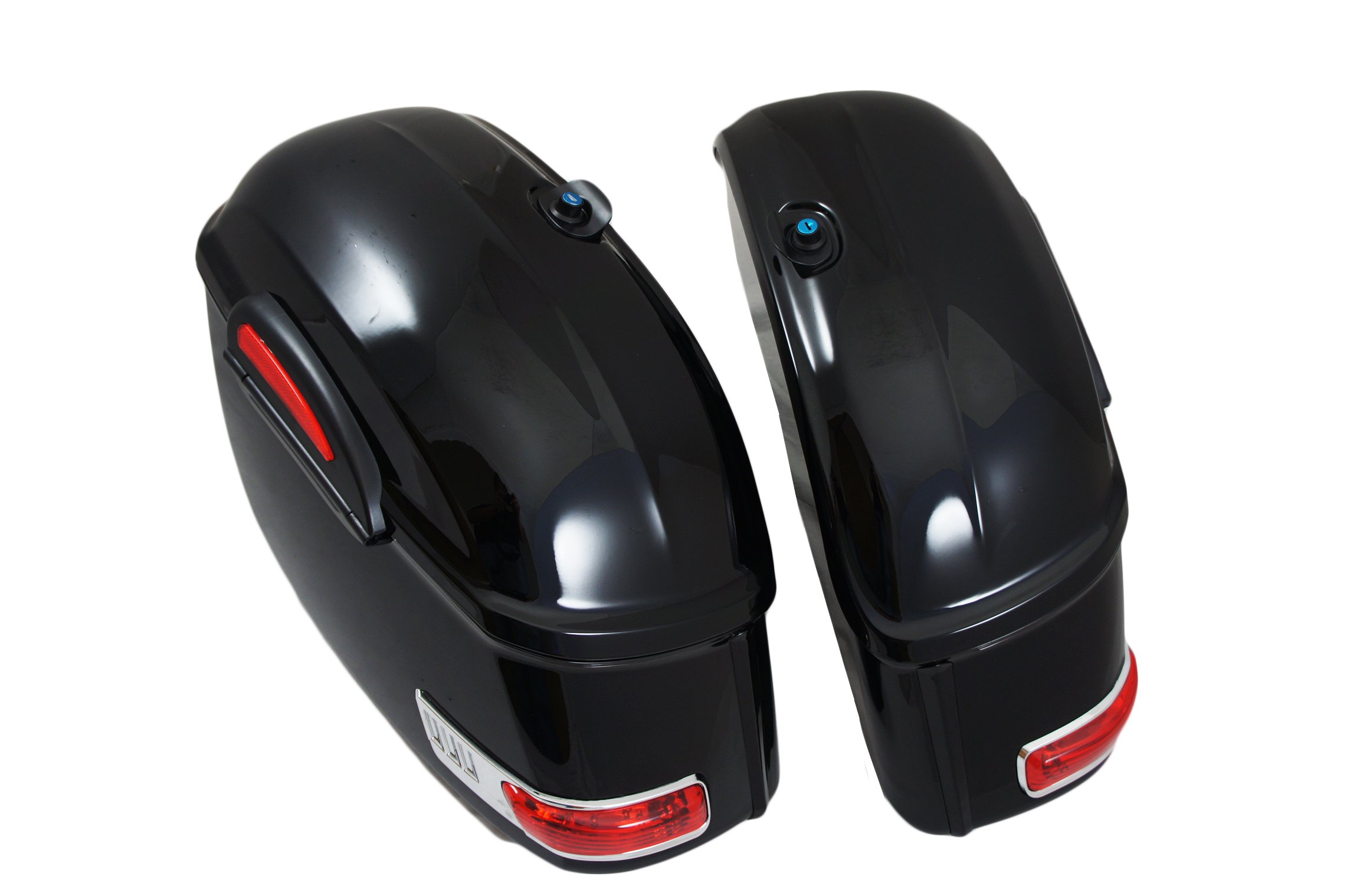 Mutazu 283900002 Vivid Black RS Hard Saddlebags