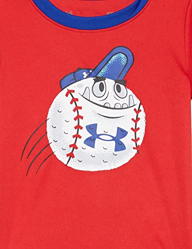 Under Armour Baby Boys Tee Set, Sleeve Tank Designs, Lightweight Breathable Shirt And Short Set, Red Baseball Su22, 12M US