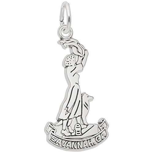 Rembrandt Charms 925 Sterling Silver Savannah Waving-Girl-Charm Pendant
