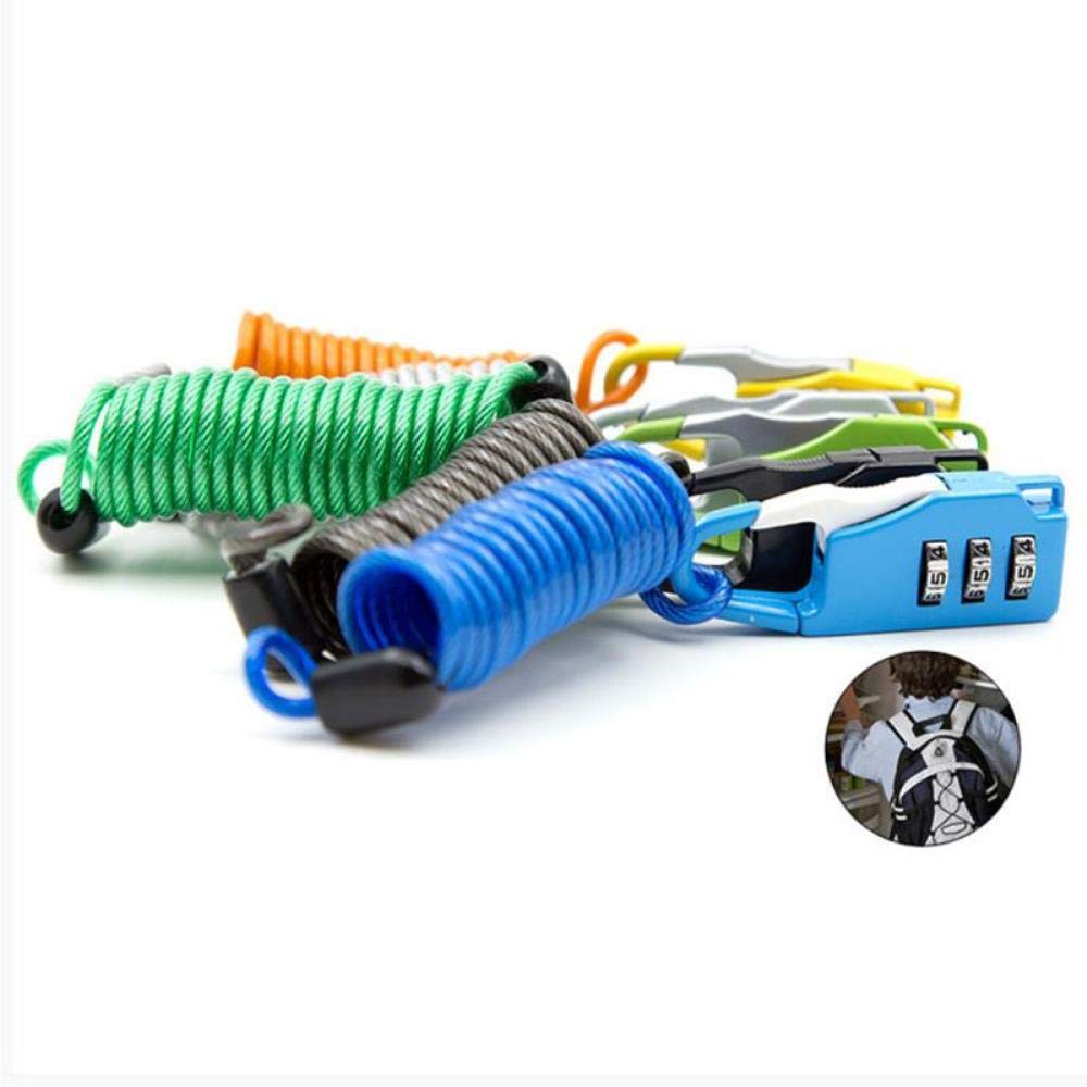 Super Mini Portable Bike Lock Spring Disc Security Lock Spring Anti-Theft Bicycle Code Lock 3 Digits Combination Password Lock