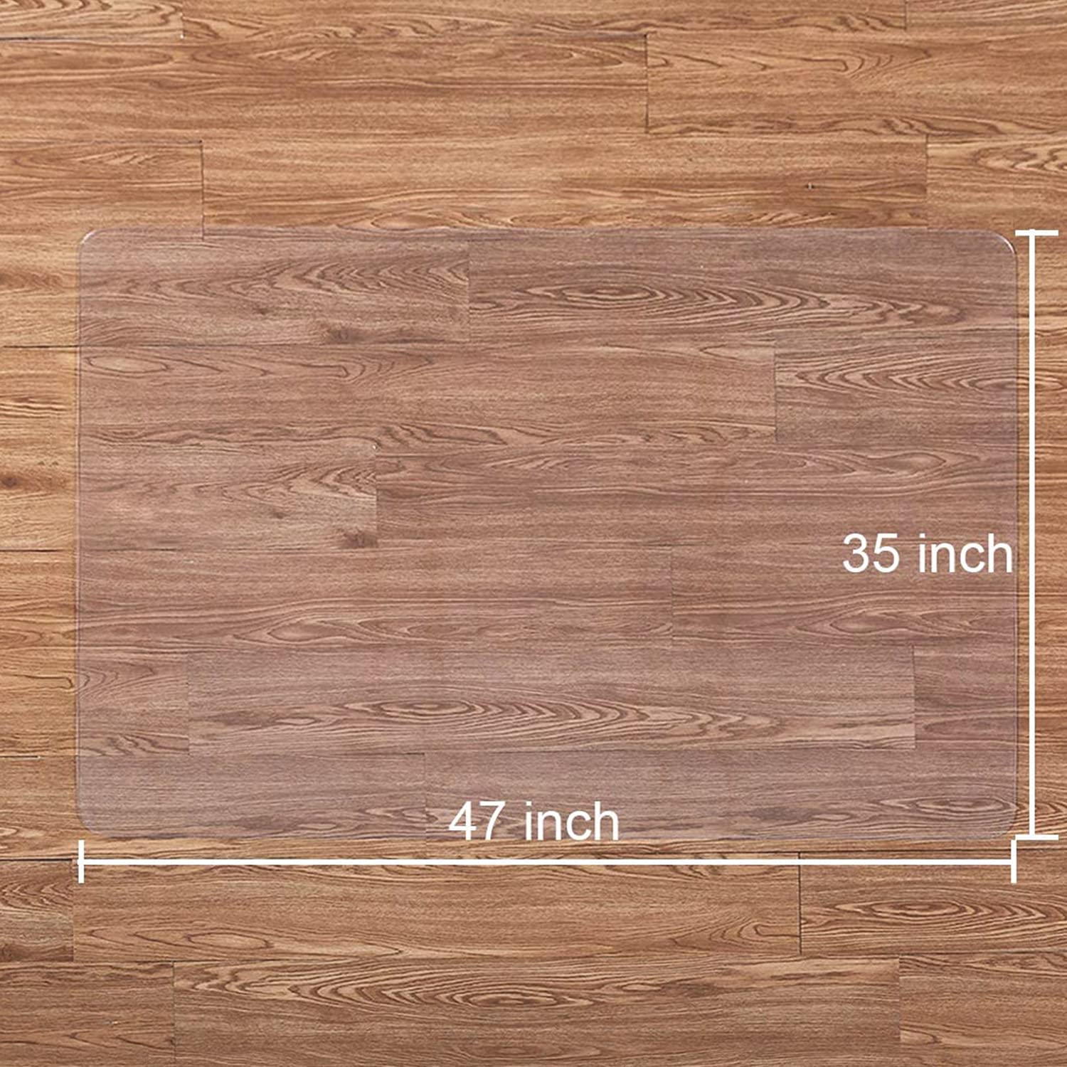 Office Chair Mat Chair Mat for Hardwood Floor Crystal Clear Office Mats for Rolling Chairs Desk Chair Mat 35"×47"-1.5mm Thick