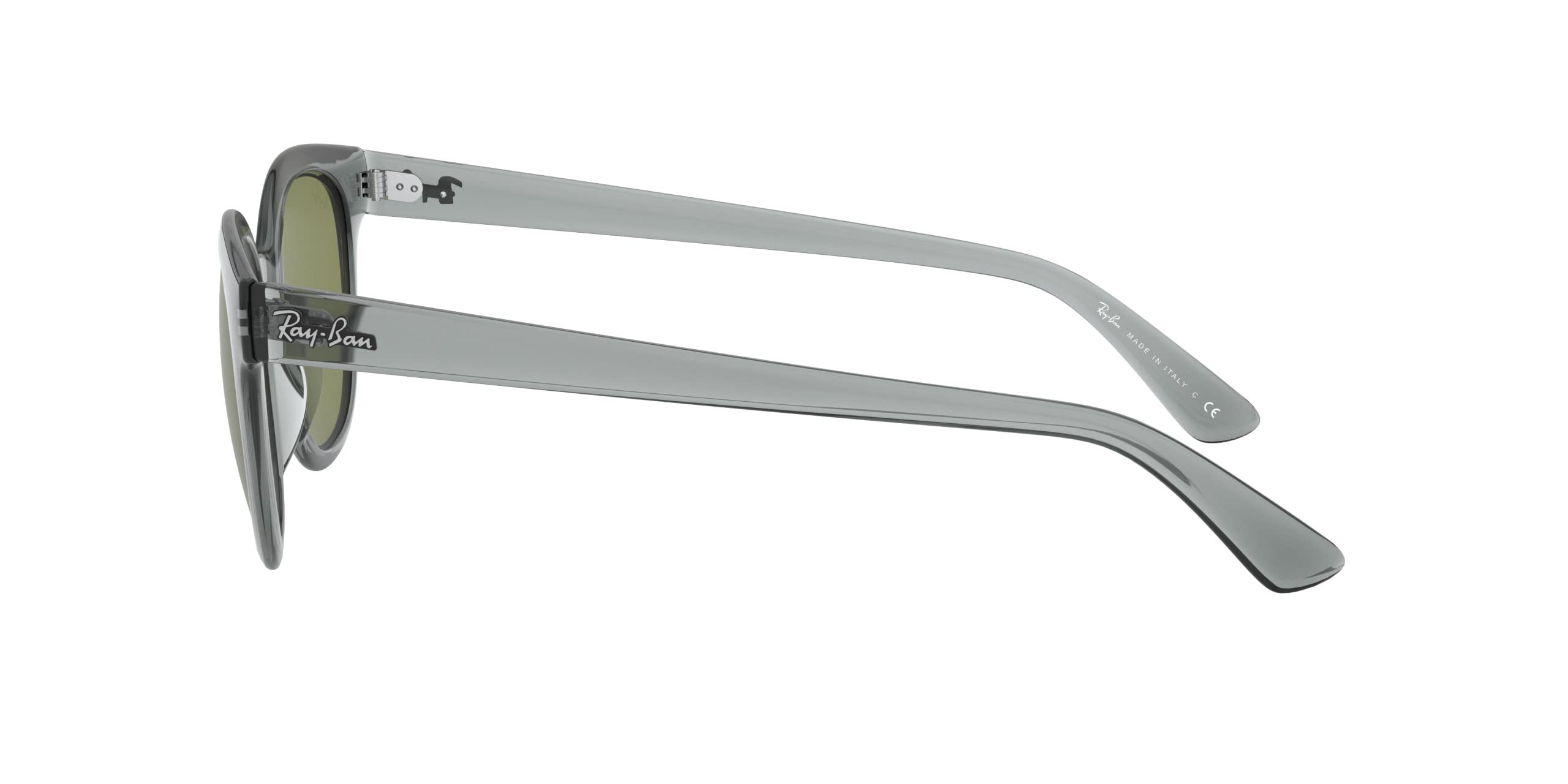 Ray-Ban Rb4324 Square Sunglasses, Transparent/Clear Gradient Grey, 50 mm
