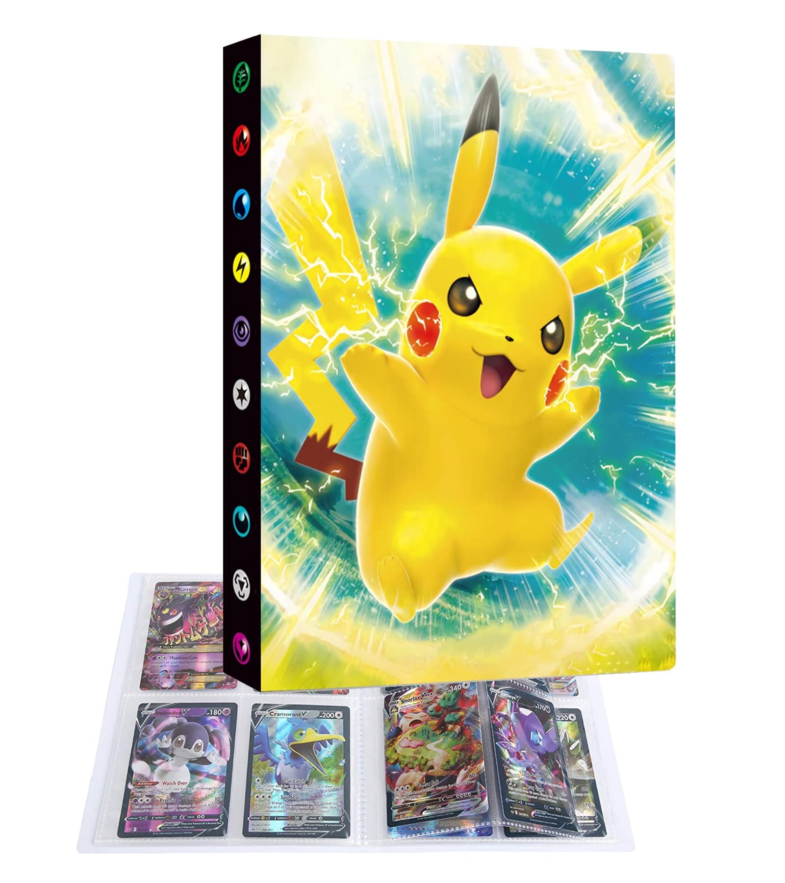 Trading Card Binder, Trading Card Storage Albums, Collection Card Binder, Card Folder, Trading Card Storage Cases, 30 pages Can Hold 240 Cards (240A2)