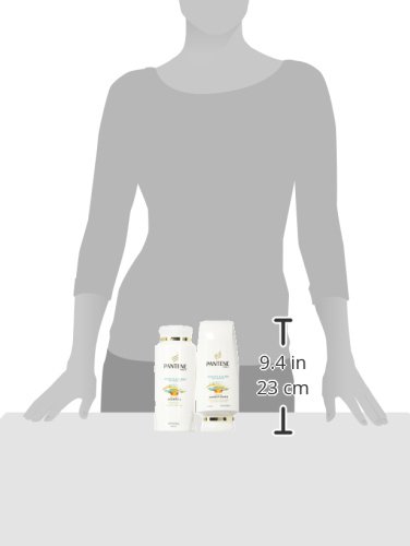 Pantene Argan Oil Shampoo 25.4 OZ and Conditioner 24 OZ for Dry Hair, Smooth and Sleek, Bundle Pack (Packaging May Vary)