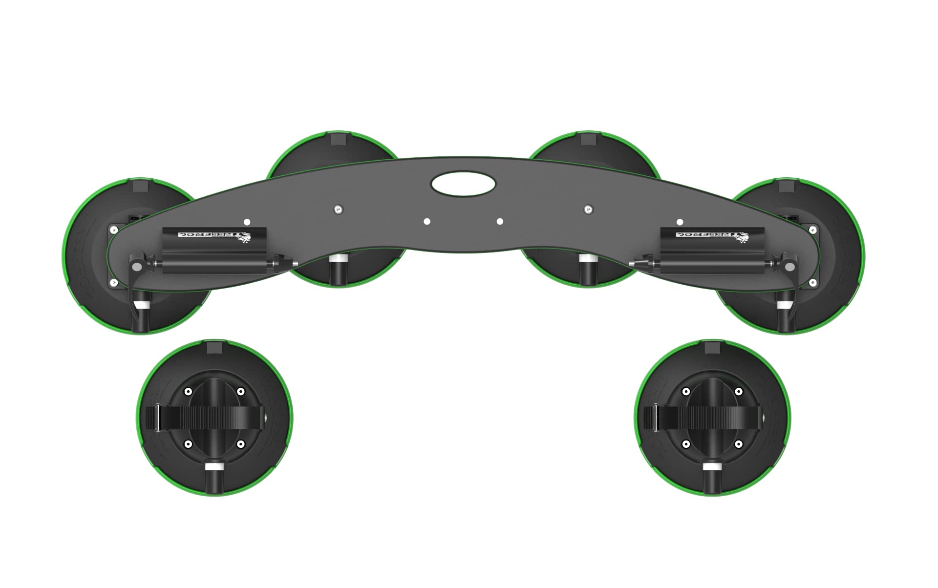 TreeFrog Pro 2 Bicycle Rack Suction Cup 2-Bike Mount Anywhere Universal, Green, PRO2