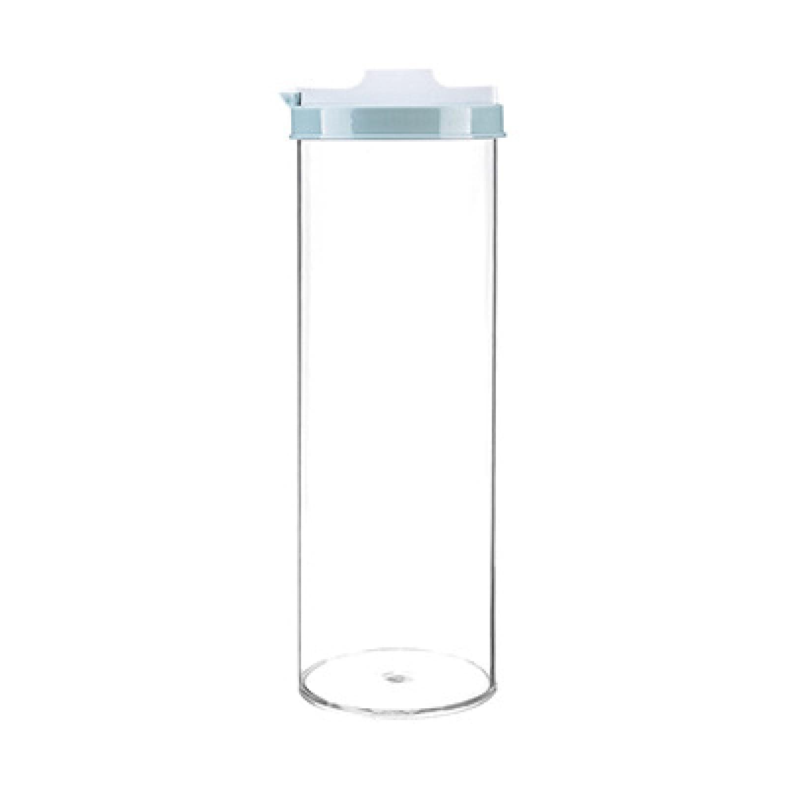 XIAONU Kitchen storage boxCreative storage jar sealed storage noodle kitchen hanging noodle storage box round pasta storage bucket blue