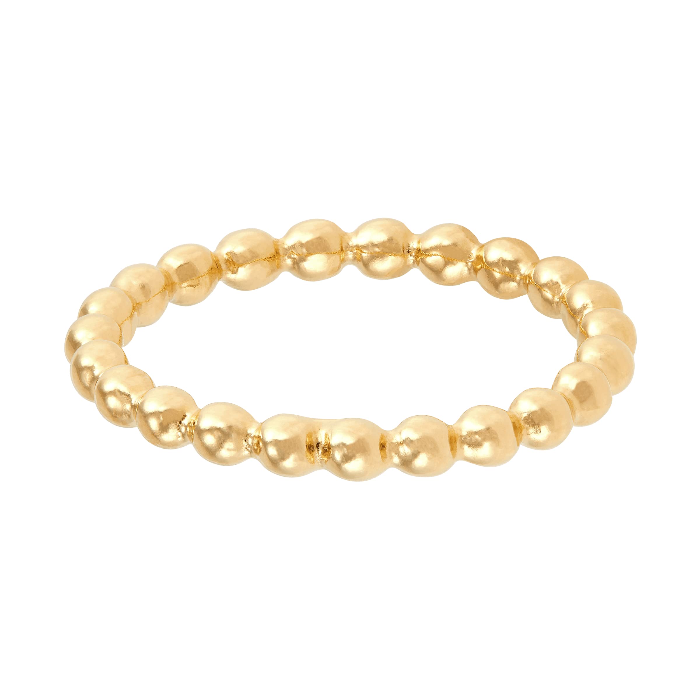 Silpada 'Fontana' Beaded Ring in 18K Yellow Gold-Plated Sterling Silver, Size 11, Size 11