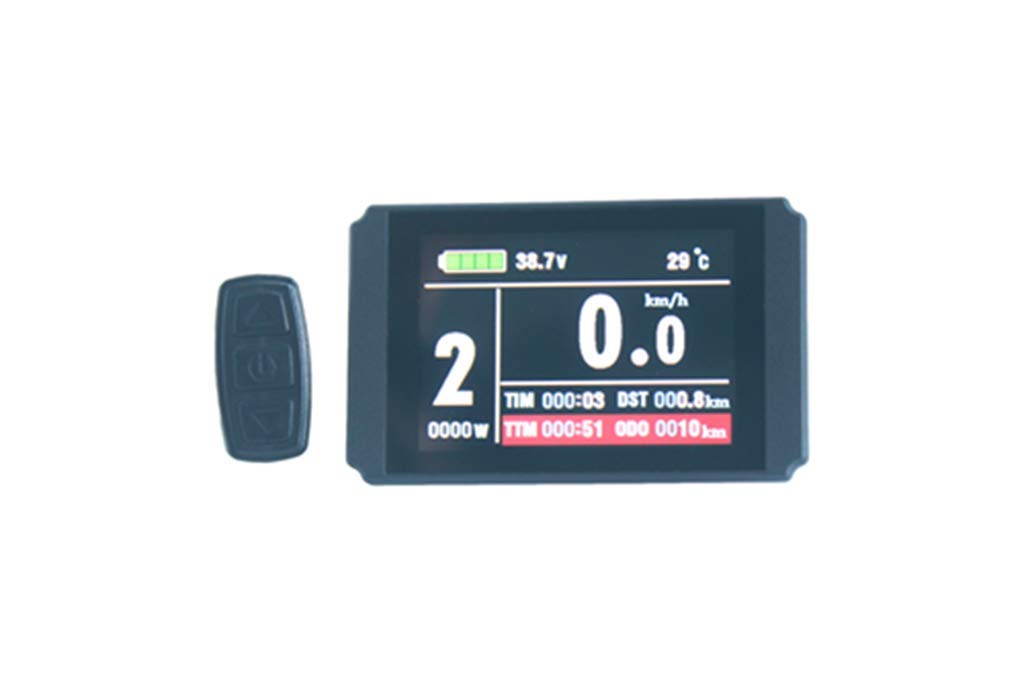 NBPOWER 36V/48V 750W 25A Brushless DC Motor Controller Ebike Controller +KT-LCD8H Color Display One Set,Used for 750W-1000W Ebike Kit.