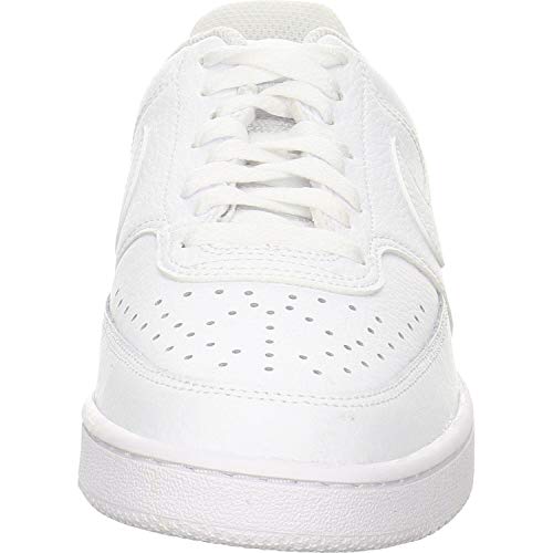 Nike Women's Court Vision Low Sneaker, White/White-White, 8 Regular US