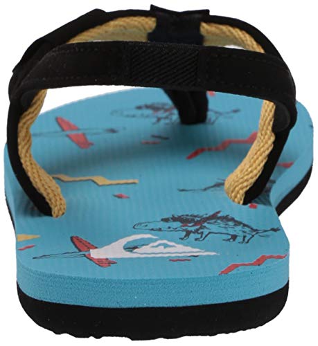 Quiksilver boys Molokai Layback Toddler Sandal, Blue/Blue/Black, 4 Toddler US