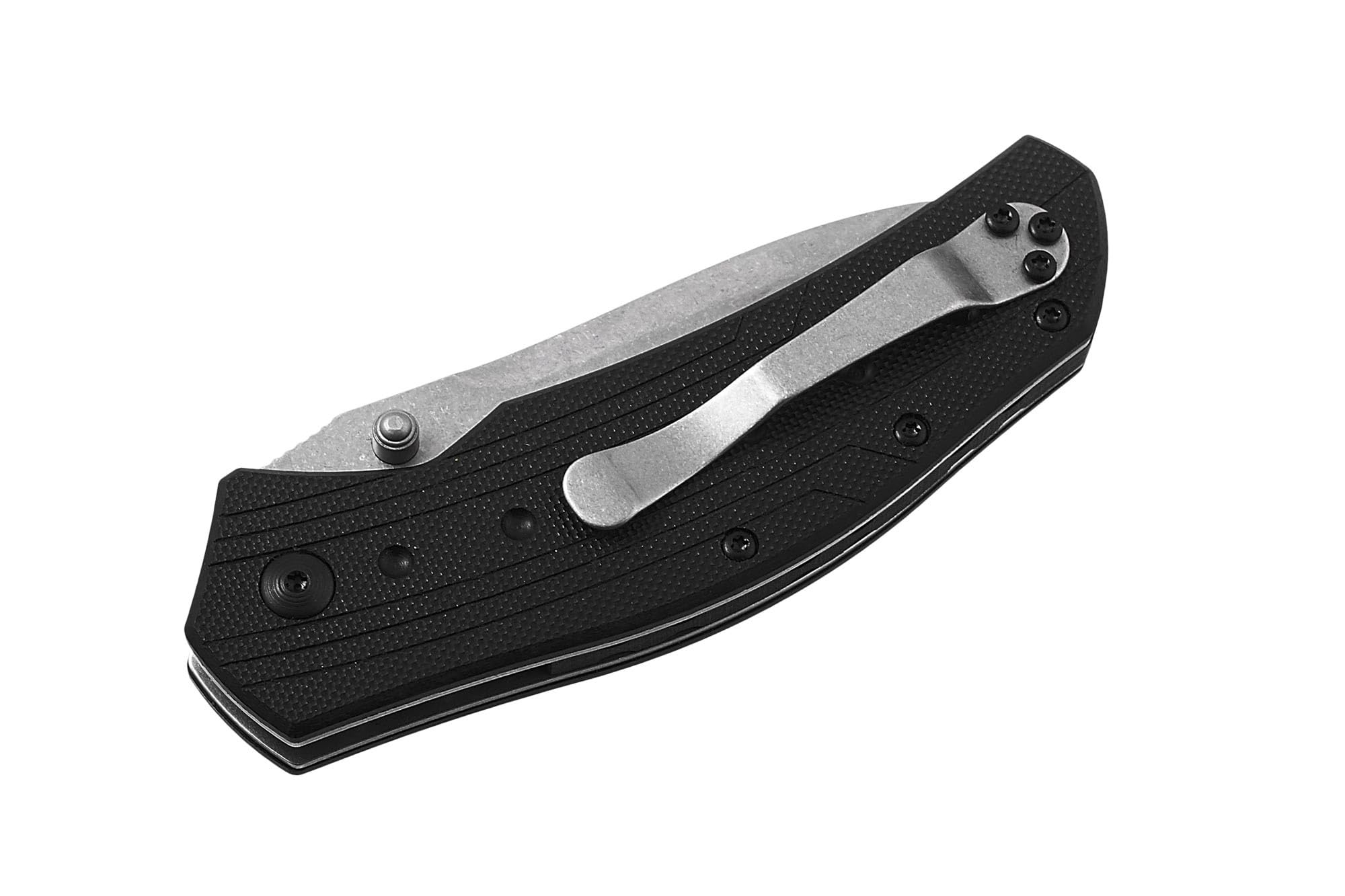 Pocket Knife for Men with Clip - Tactical Pocket Folding Knives Military with Black G10 Handle - Best EDC Folding Pocket Knife for Self Defense WK 04002