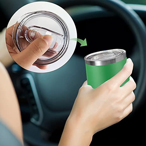 YiePhiot Stemless Wine Tumbler Replacement Lids Spill Proof Splash Resistant Lids Covers for 2.91in Cup Mouth