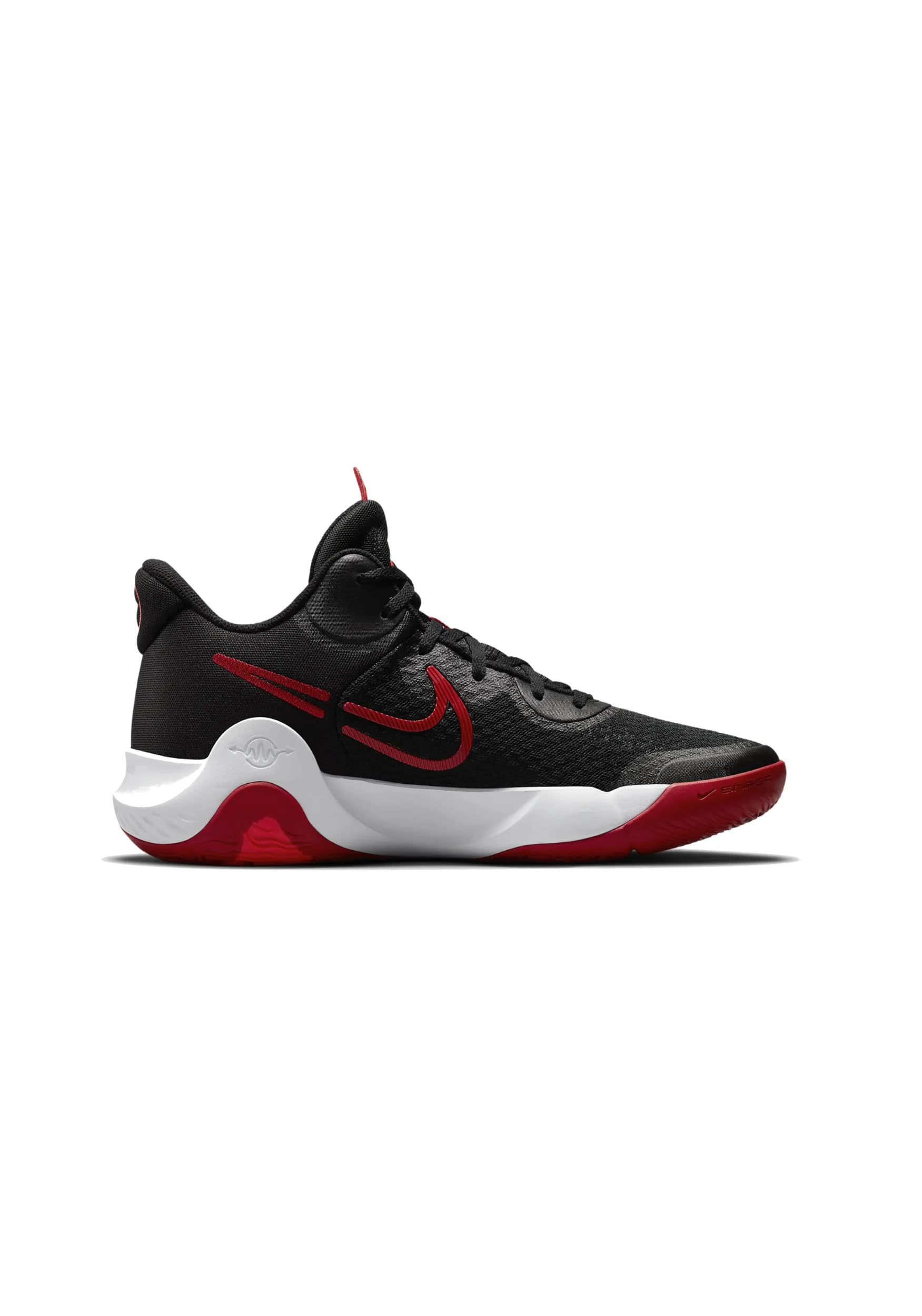 Nike Men's KD Trey 5 IX Basketball Sneakers, Black/White-bright Crimson-university Red, 10.5