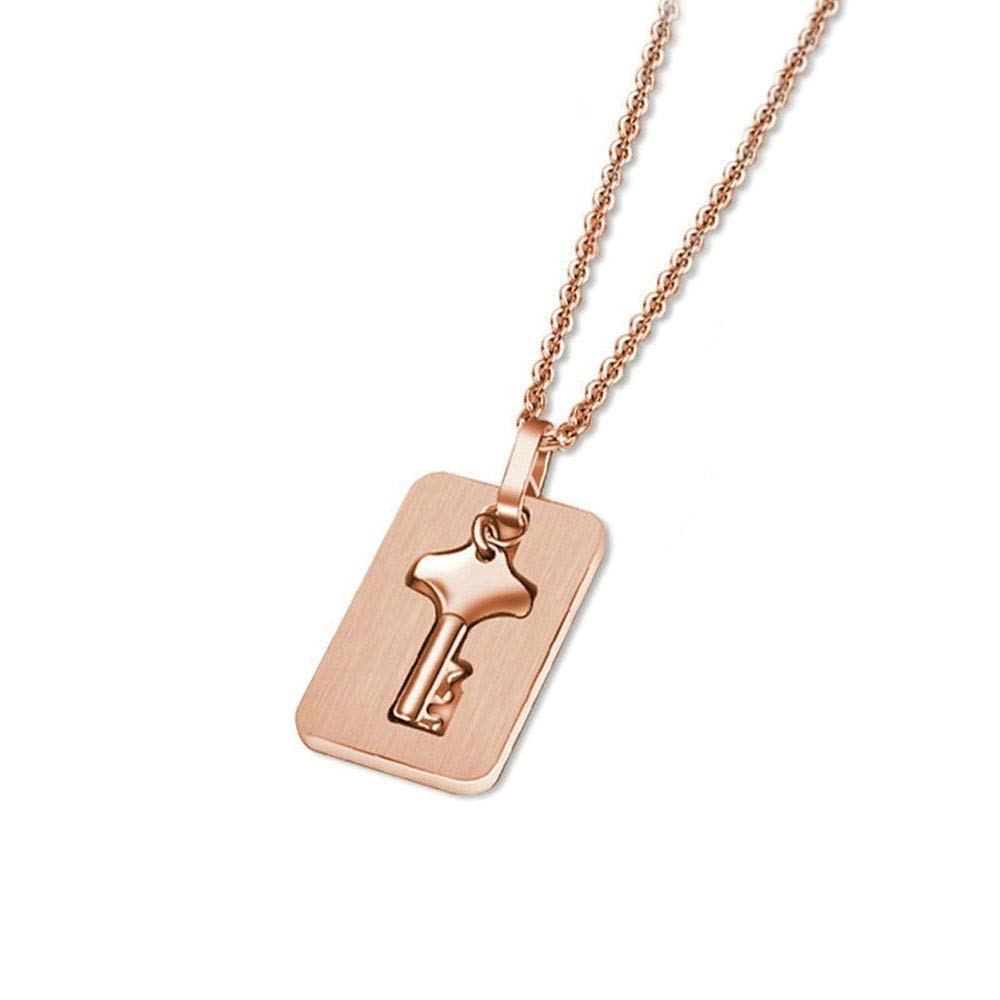 SONGCHANGJEWELRY Lock Bracelet and Key Necklace (spare key) (RN01)