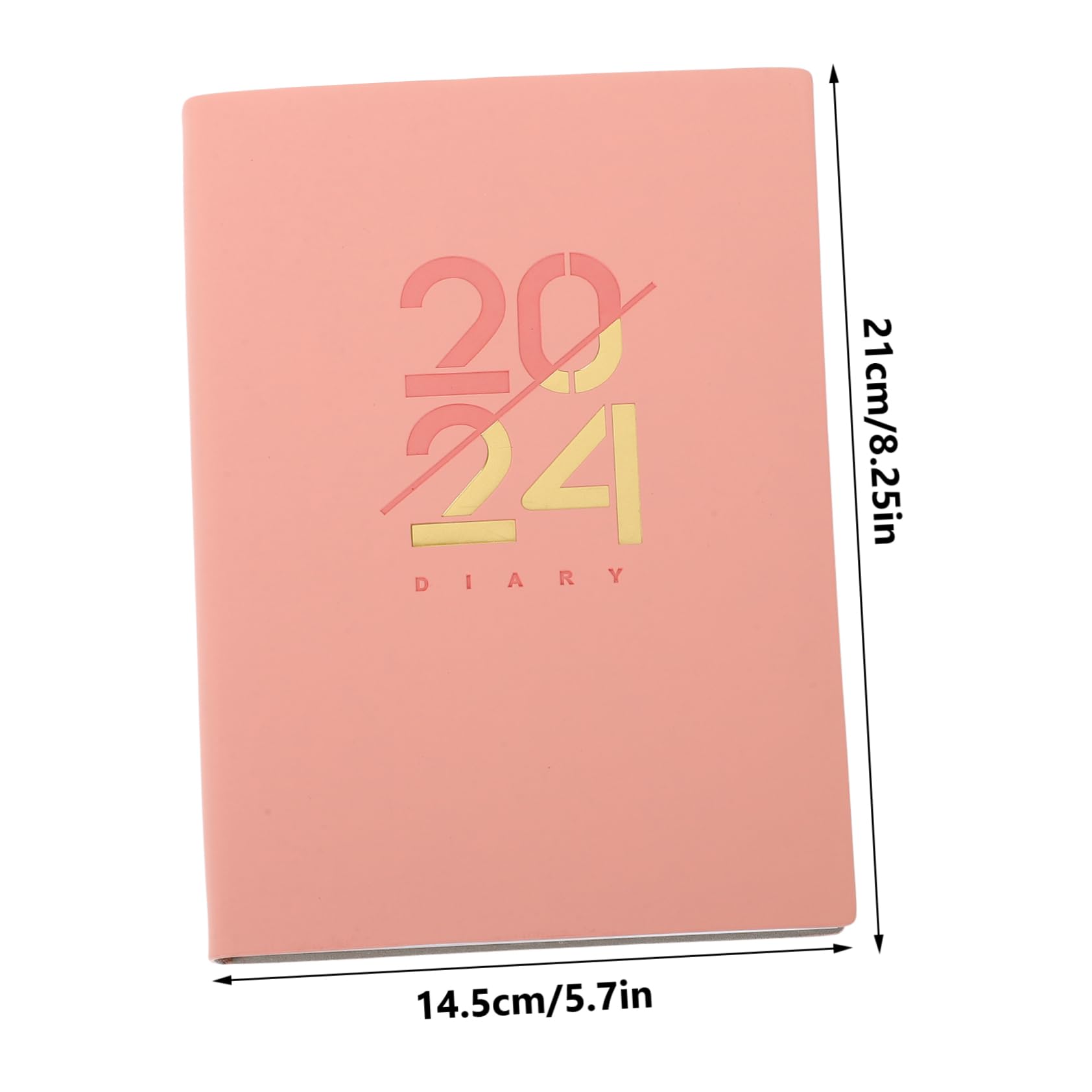 NUOBESTY 2024 Agenda Book softcover notebook planner notebook schedule recording notepad business planning notebook 2024 english notepad planning handbook office Accessories portable Paper