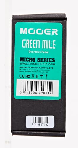 Mooer Green Mile, overdrive micro pedal,Sea Foam Green
