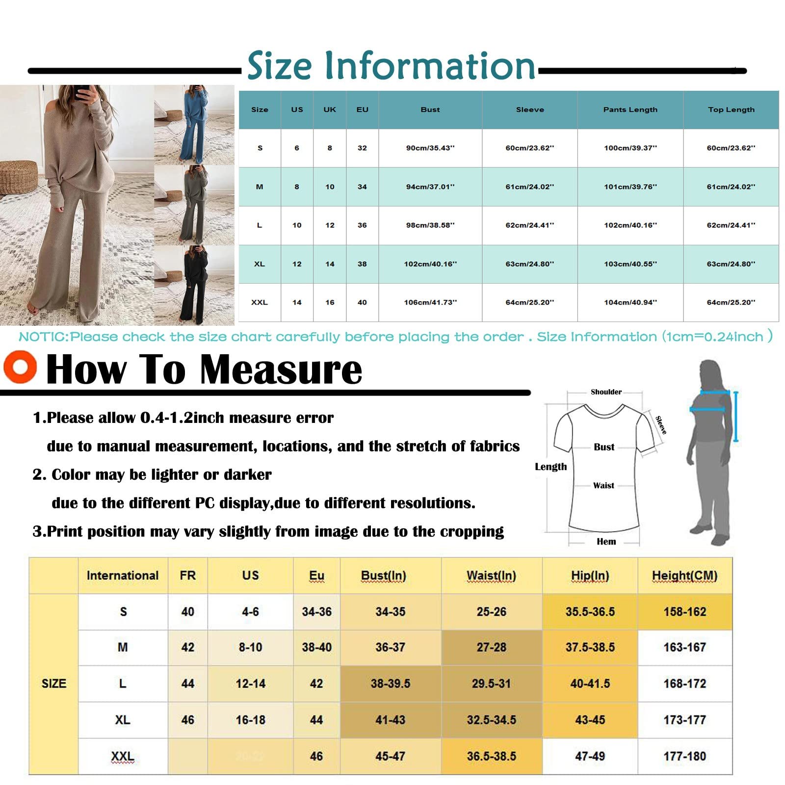 Sukilimiy Two Piece Outfits for Women Fall Winter Leopard Print Jogger Outfit Sweatshirt and Pants Sweater Sets with Pockets