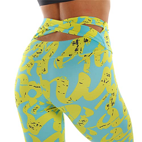 Sukilimiy Women's High Waisted Running Athletic Pants Full Length Basic Tight Pants Seamless Workout Yoga Leggings